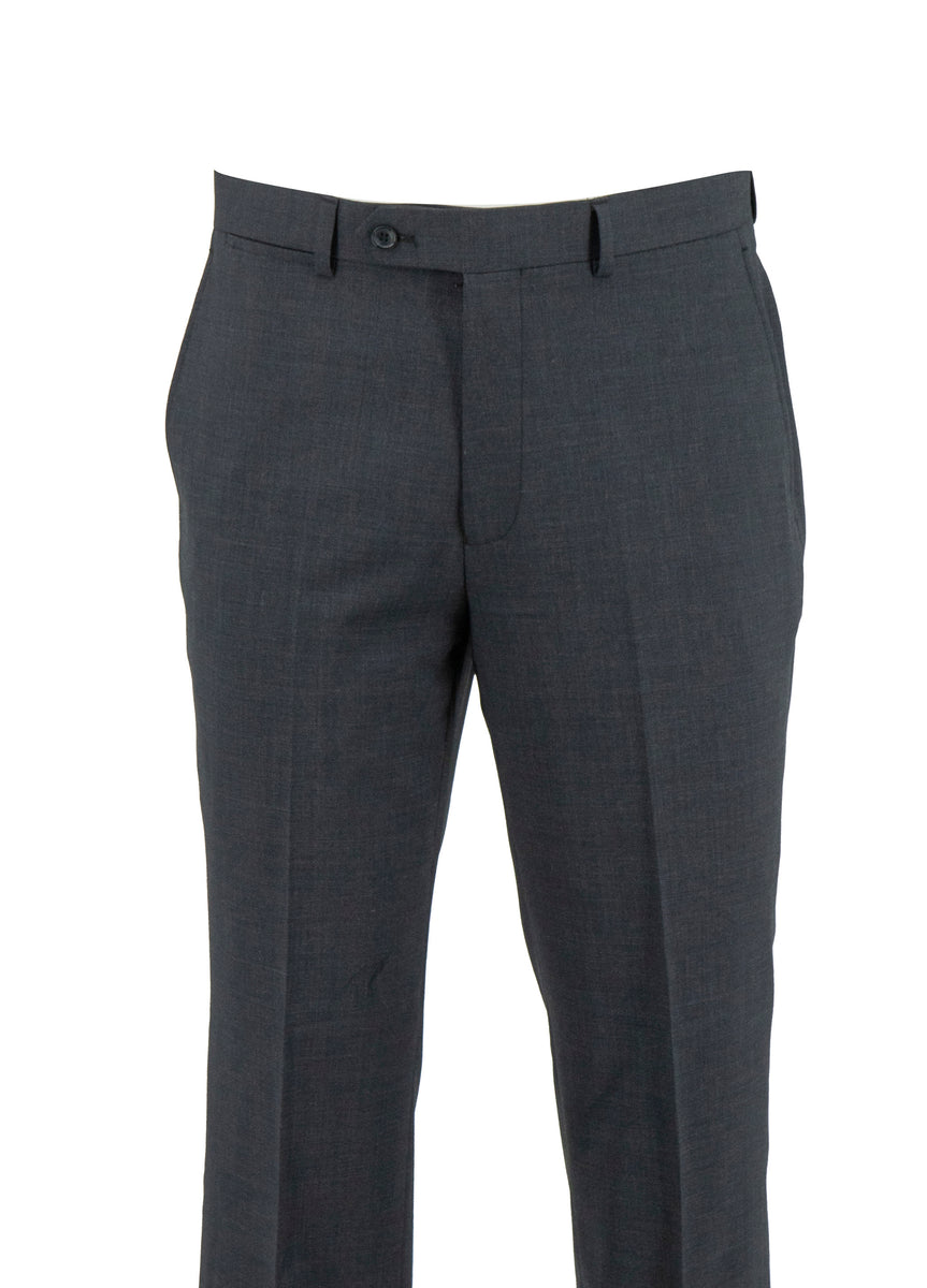 Charcoal Gray Capri Suit, Wool Stretch Contemporary Fit By Tiglio Flex ...