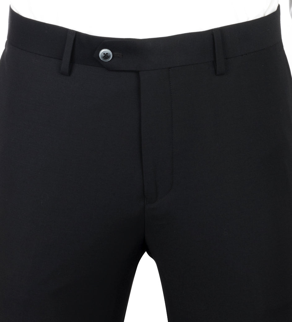 Porto Black, Slim Fit, Pure Wool Suit by Tiglio Luxe TIG1001 – Italian ...